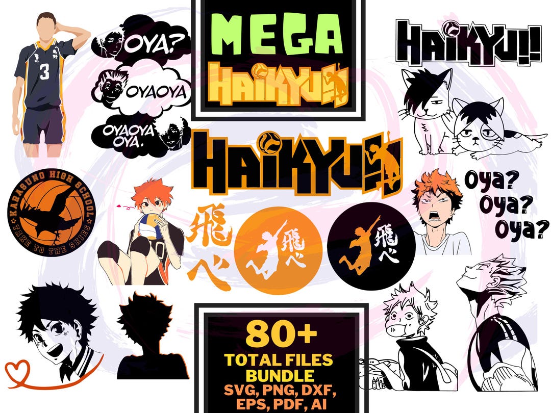 Haikyuu | Anime Bundle SVG | Japanese SVG | Anime Silhouette SVG ...