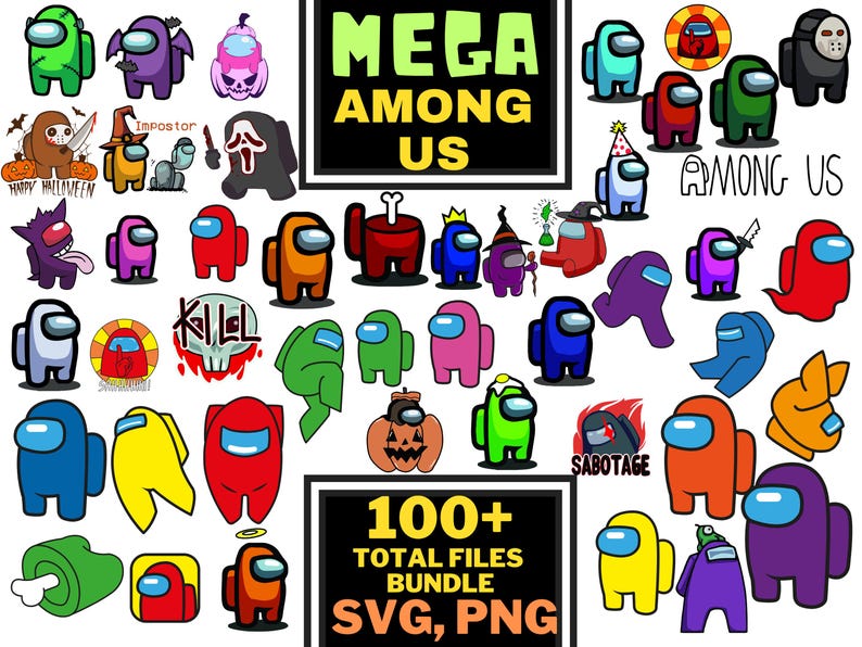 Among Us SVG Bundle, Among Us Character SVG, Among Us Shirt SVG, Among ...