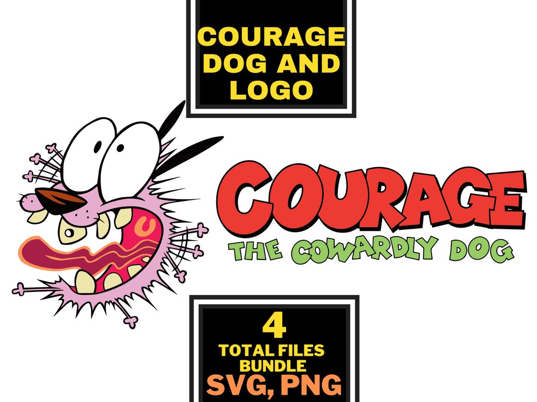 Courage the Cowardly Dog Svg Png, Easy to Use, Cartoon Characters ...