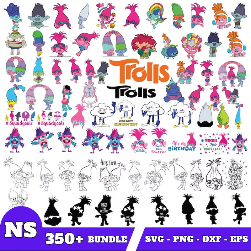 Trolls Svg - Etsy