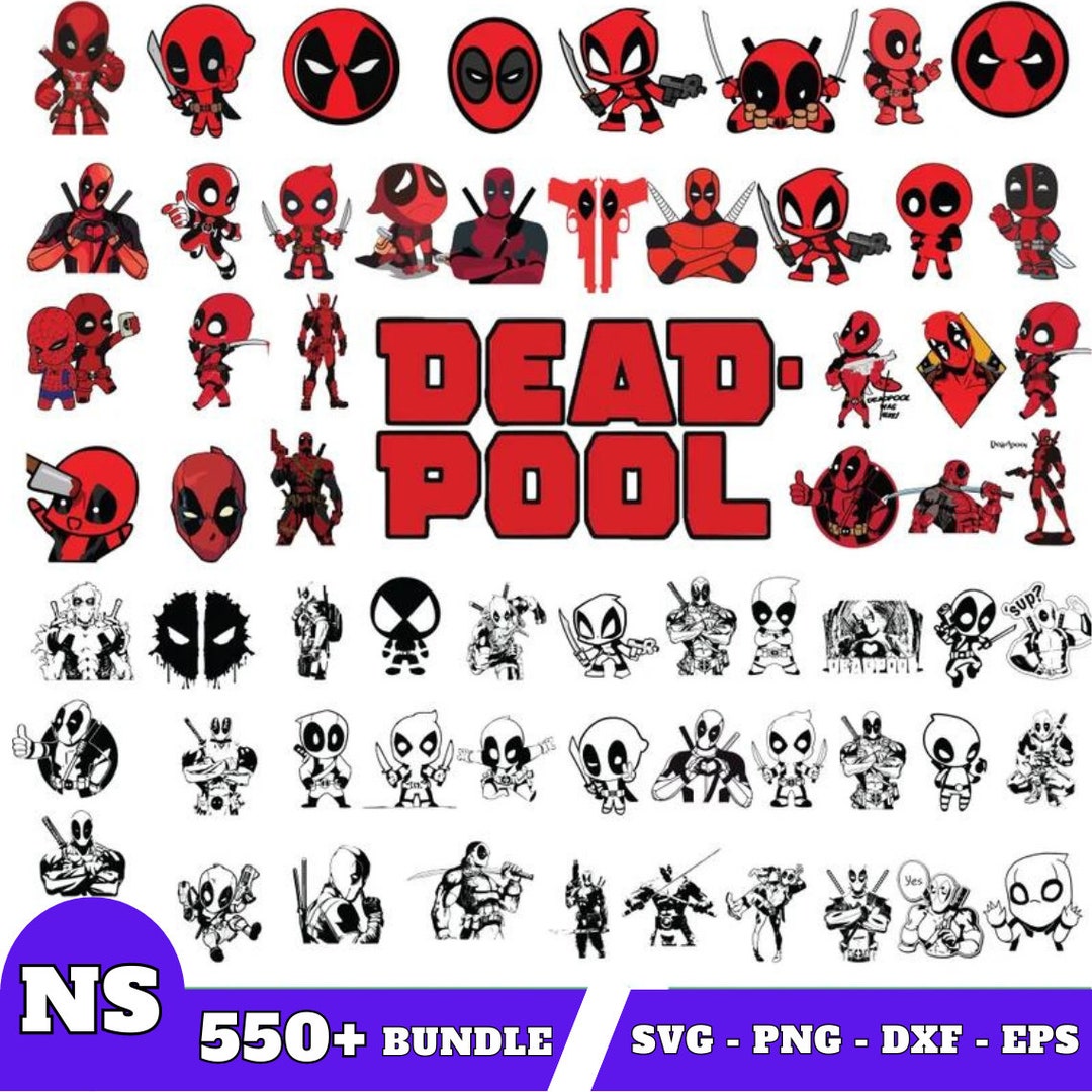 Deadpool Svg Bundle-png-svg-dxf-eps - Etsy