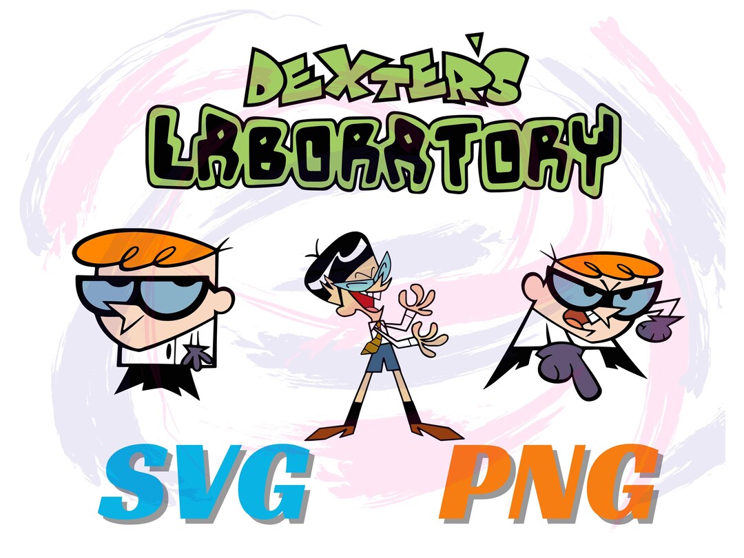 Dexter's Labolatory Svg, Cartoon Characters, Layered Svg by Colors ...