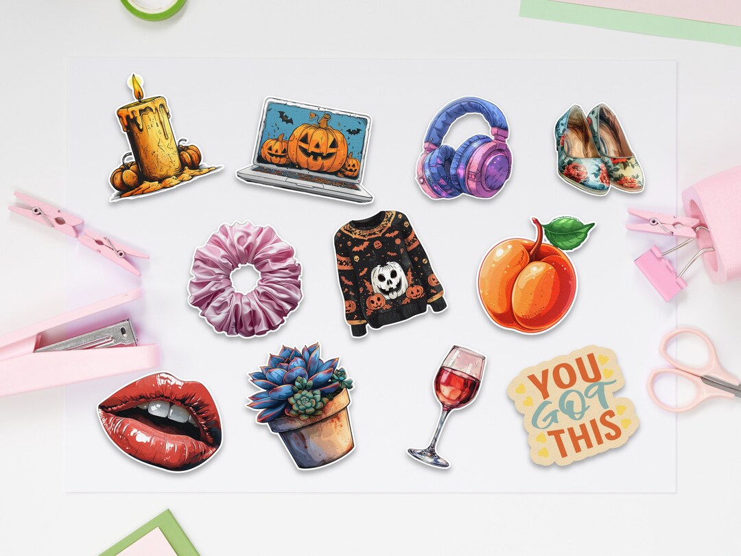 The Pinterest Girl Sticker Pack, Water Bottle Stickers, Laptop Stickers ...