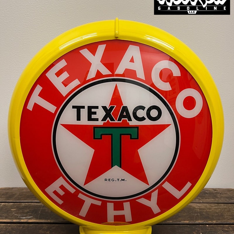 Texaco Gas Pump Globe - Etsy
