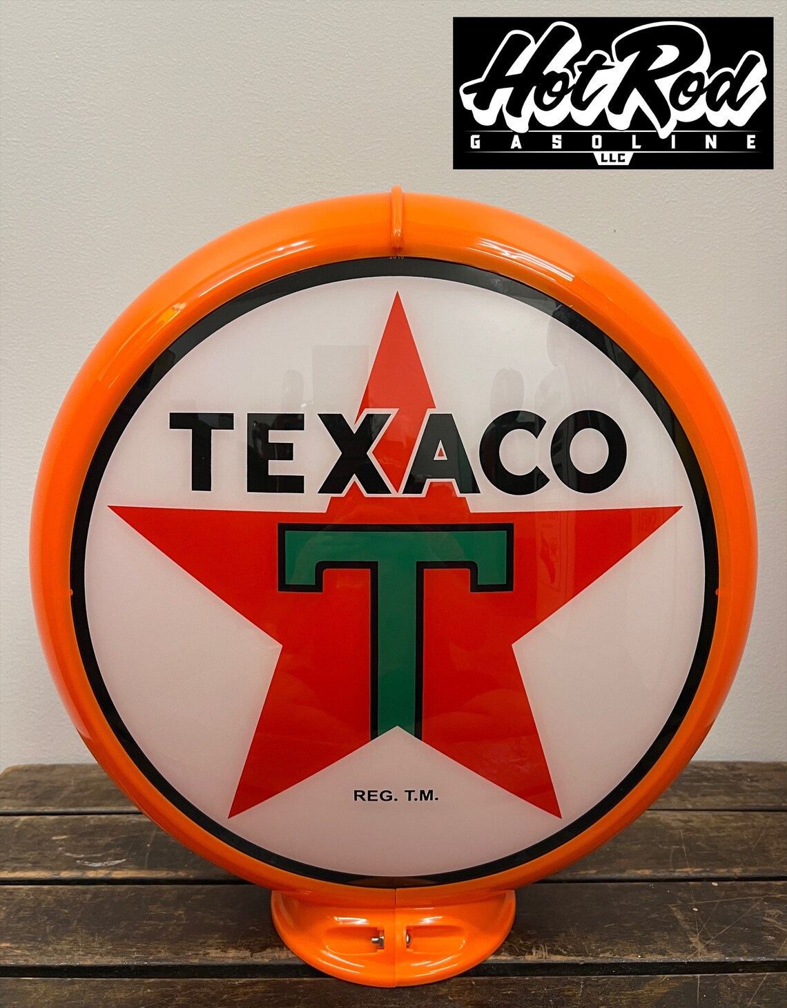 TEXACO Reproduction 13.5" Gas Pump Globe - (orange Body) - Etsy