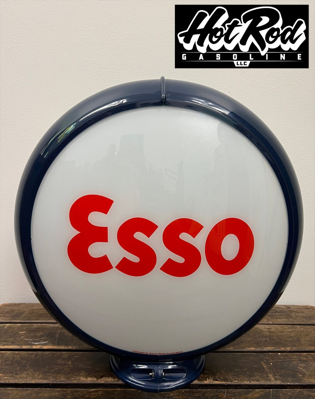 ESSO Reproduction 13.5" Gas Pump Globe - (dark Blue Body) - Etsy