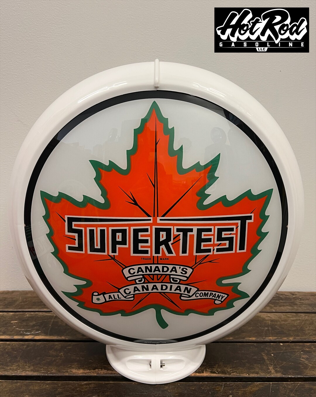 SUPERTEST GASOLINE Reproduction 13.5 Gas Pump Globe - Etsy