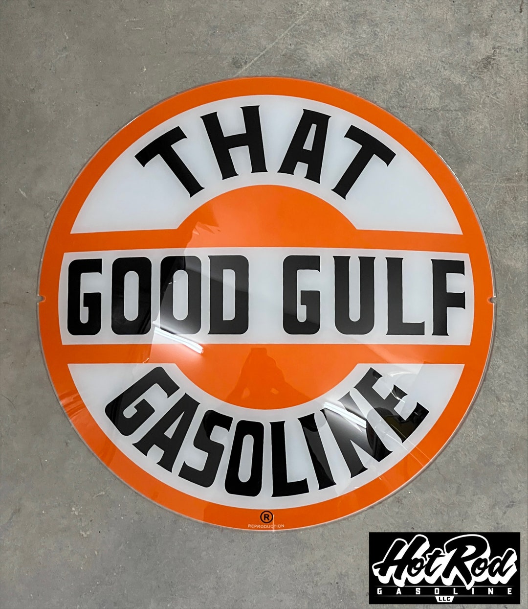 GOOD GULF Reproduction 13.5 Gas Pump Globe Face / Lens - Etsy
