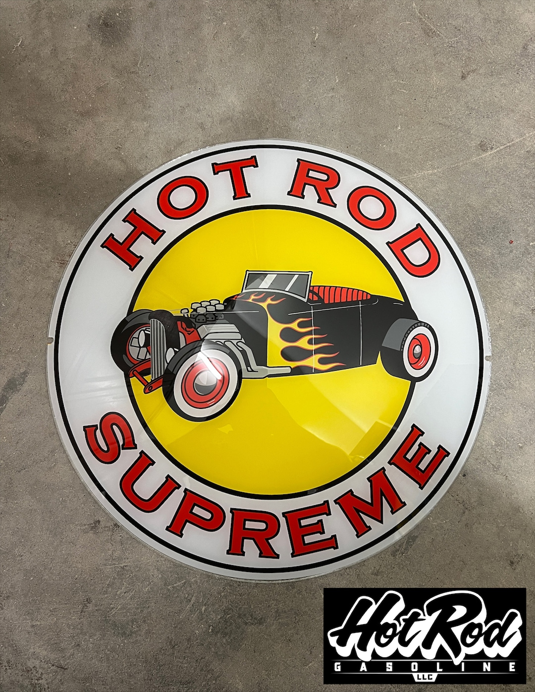 HOT ROD SUPREME 13.5 Gas Pump Globe Face / Lens - Etsy