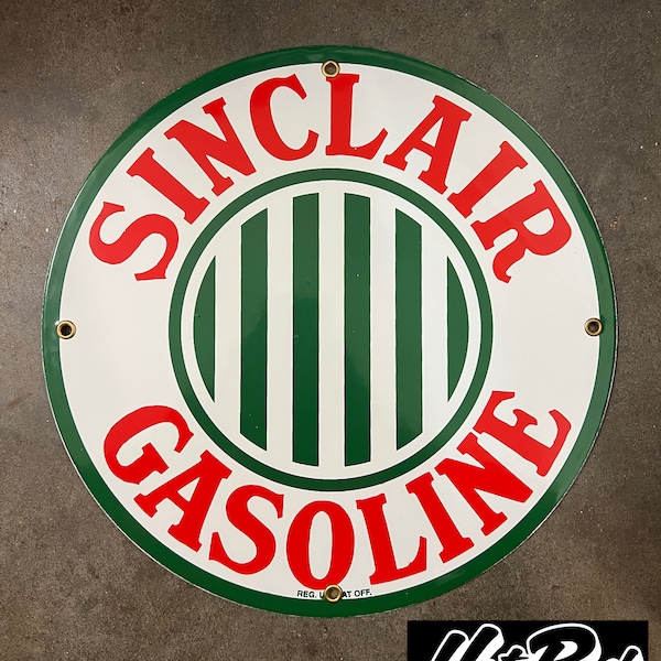 Porcelain Shell Gasoline Signs - Etsy