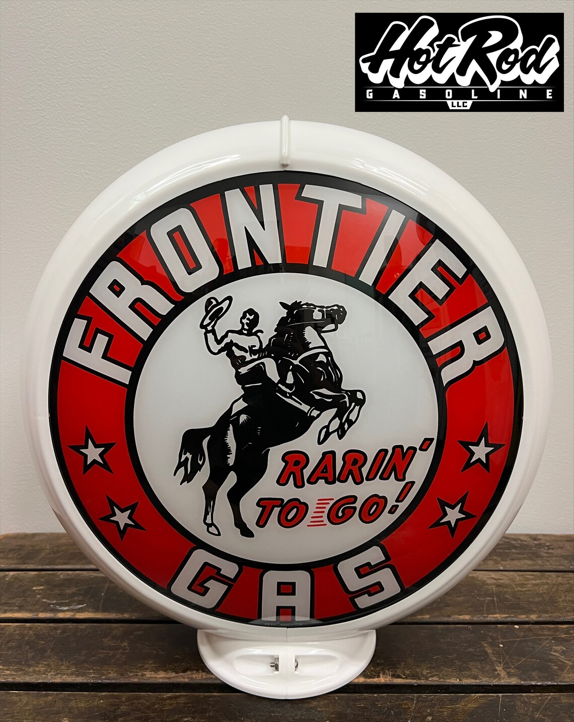 FRONTIER GAS Reproduction 13.5" Gas Pump Globe - (white Body) - Etsy