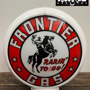 FRONTIER GAS Reproduction 13.5" Gas Pump Globe - (white Body) - Etsy