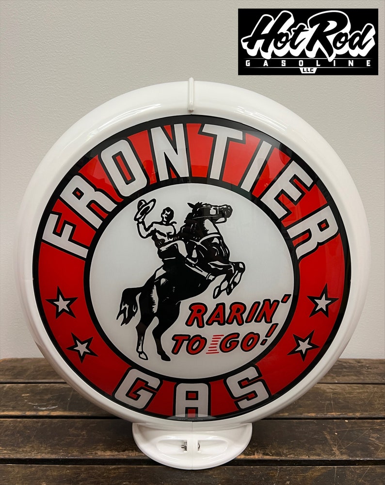 FRONTIER GAS Reproduction 13.5" Gas Pump Globe - (white Body) - Etsy