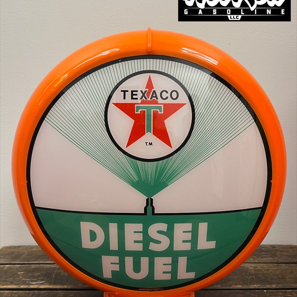 Texaco Gas Pump Globe - Etsy