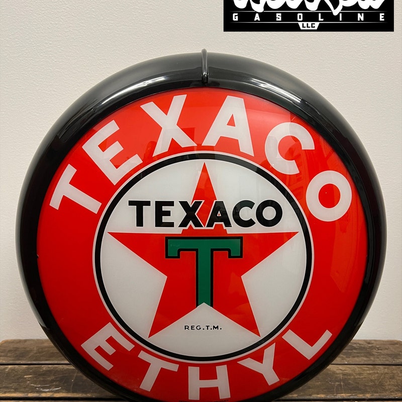 Texaco Gas Pump Globe - Etsy