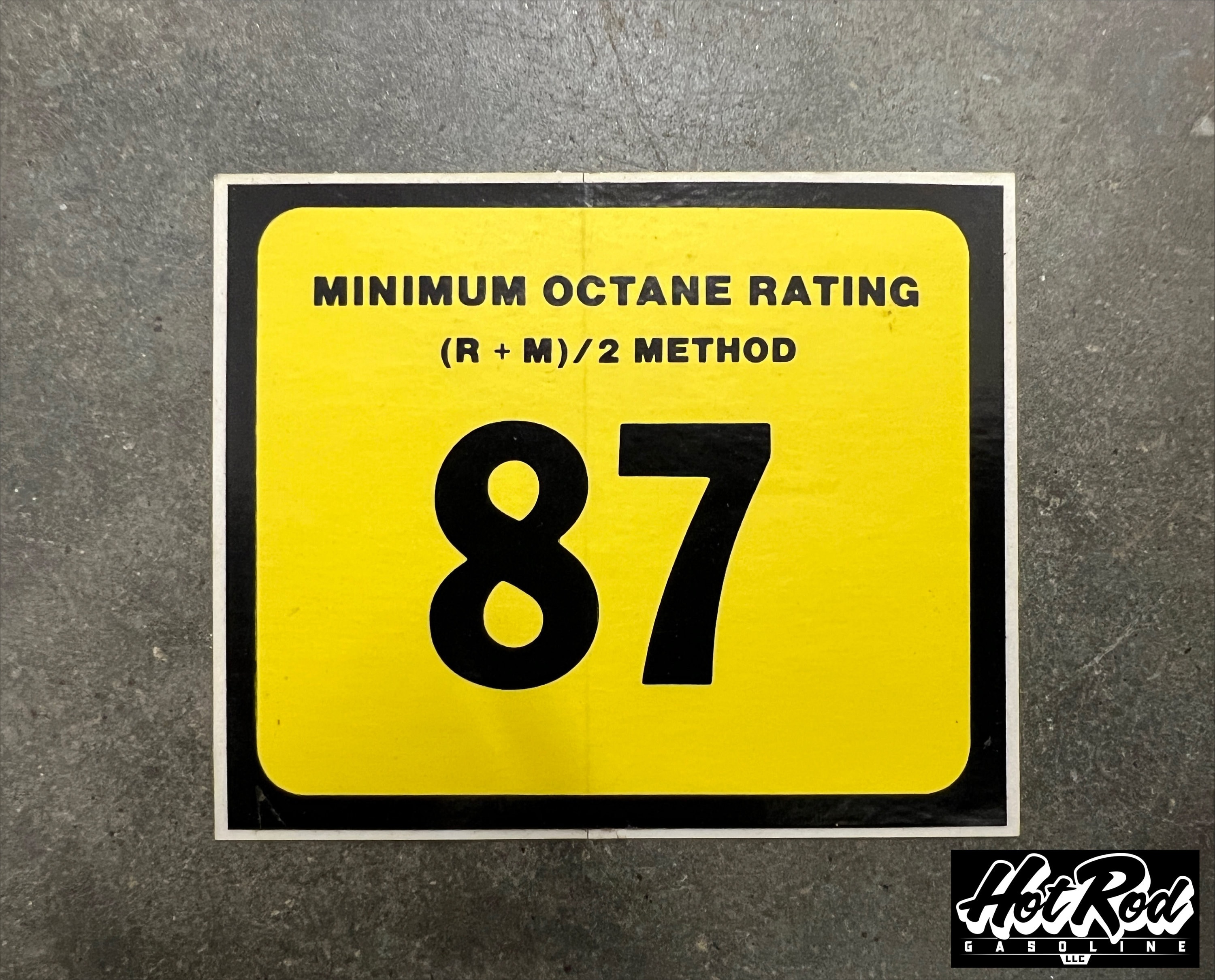 Vintage Original 87 Octane Gasoline Gas Pump Decal / Sticker - Etsy