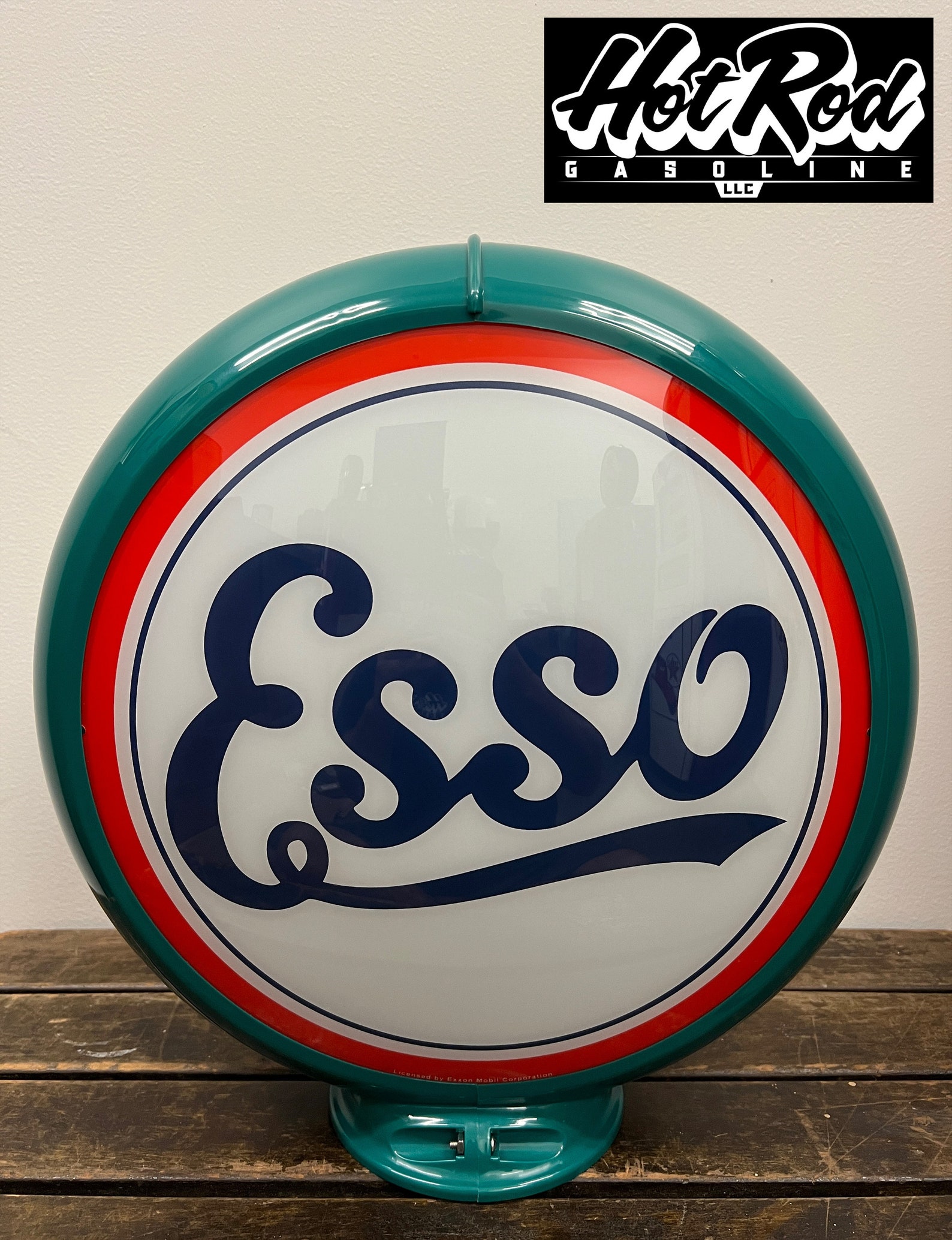ESSO Script Reproduction 13.5" Gas Pump Globe - (green Body) - Etsy