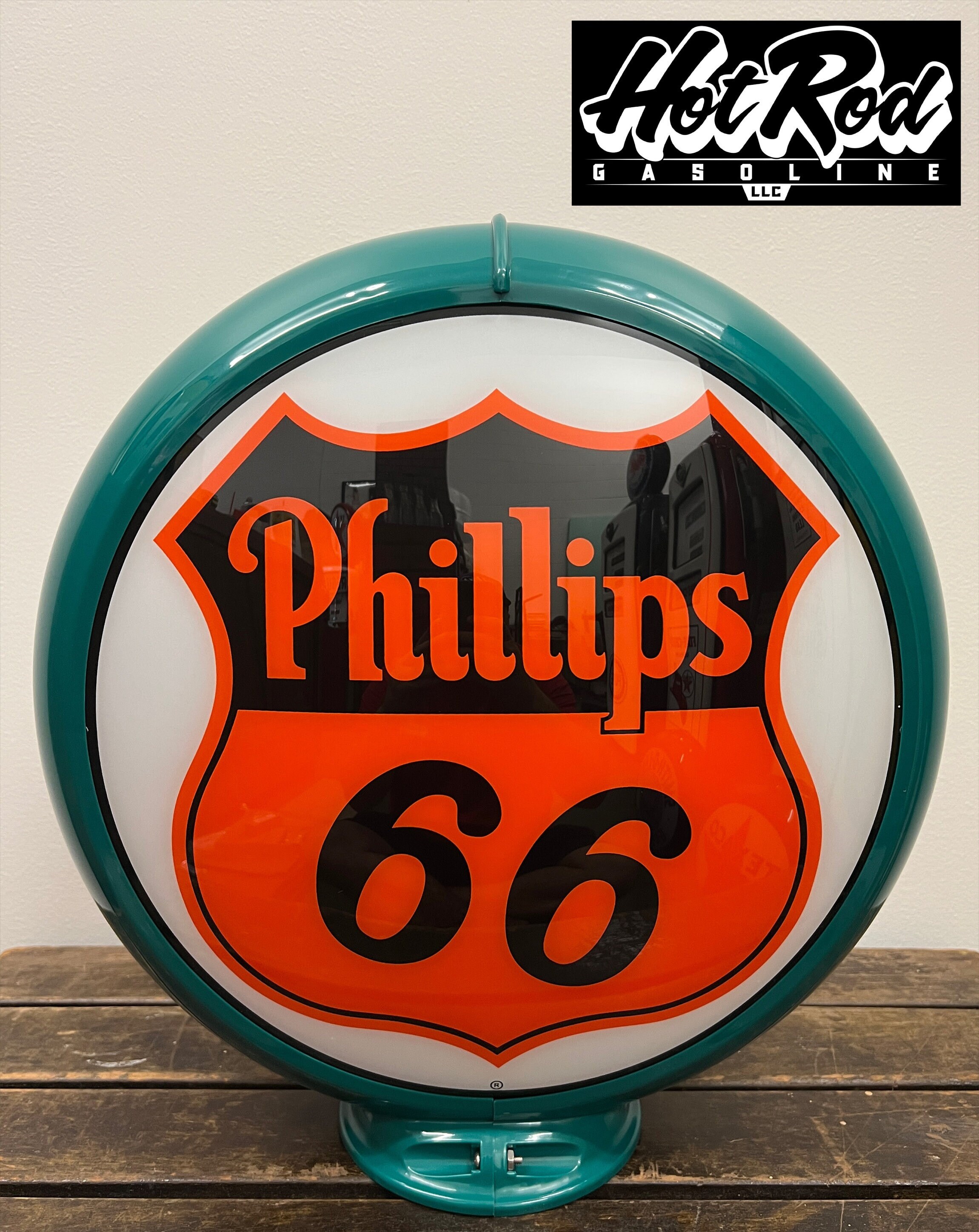 PHILLIPS 66 Reproduction 13.5 Gas Pump Globe green Body - Etsy
