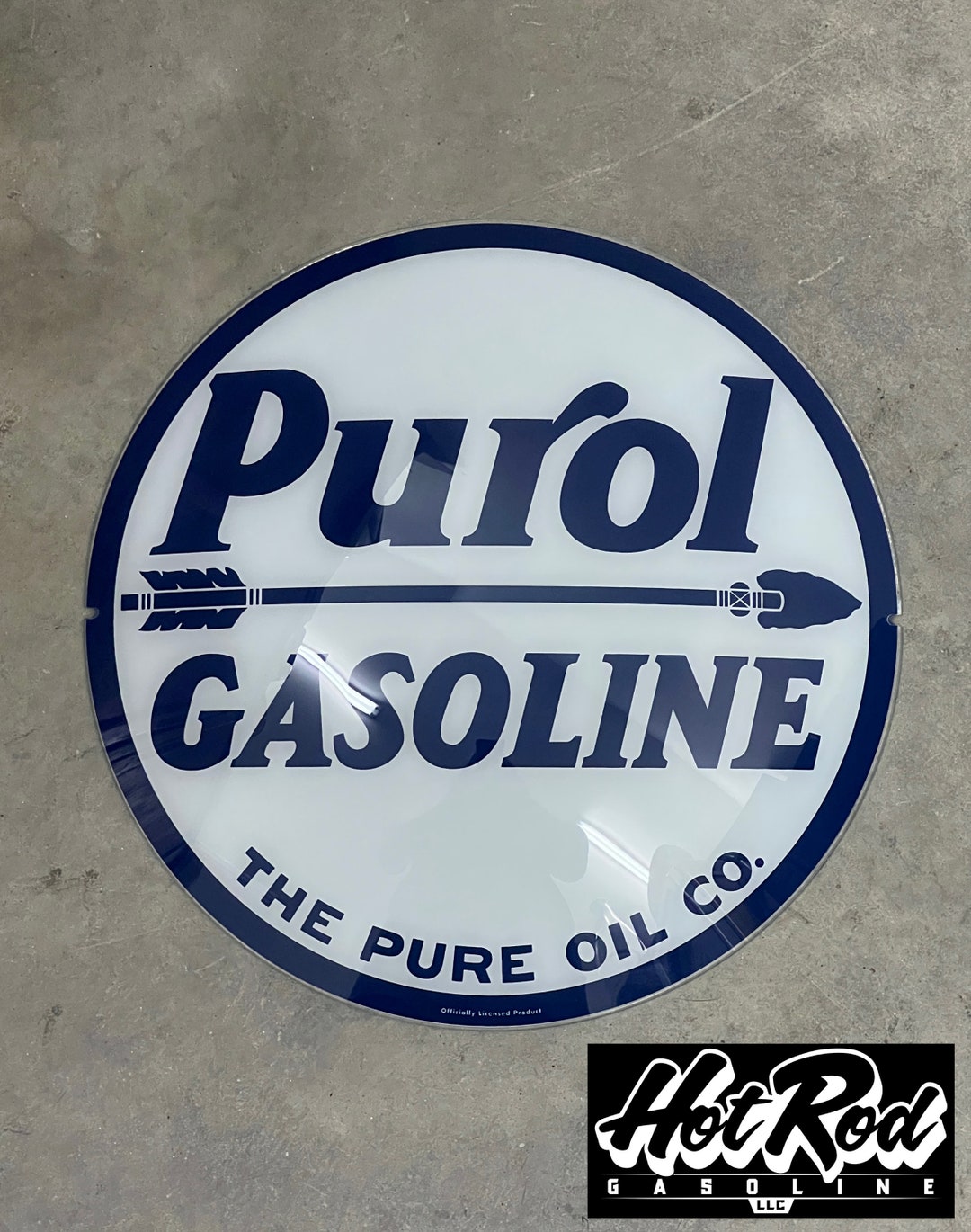 PUROL GASOLINE Reproduction 13.5" Gas Pump Globe Face / Lens - Etsy