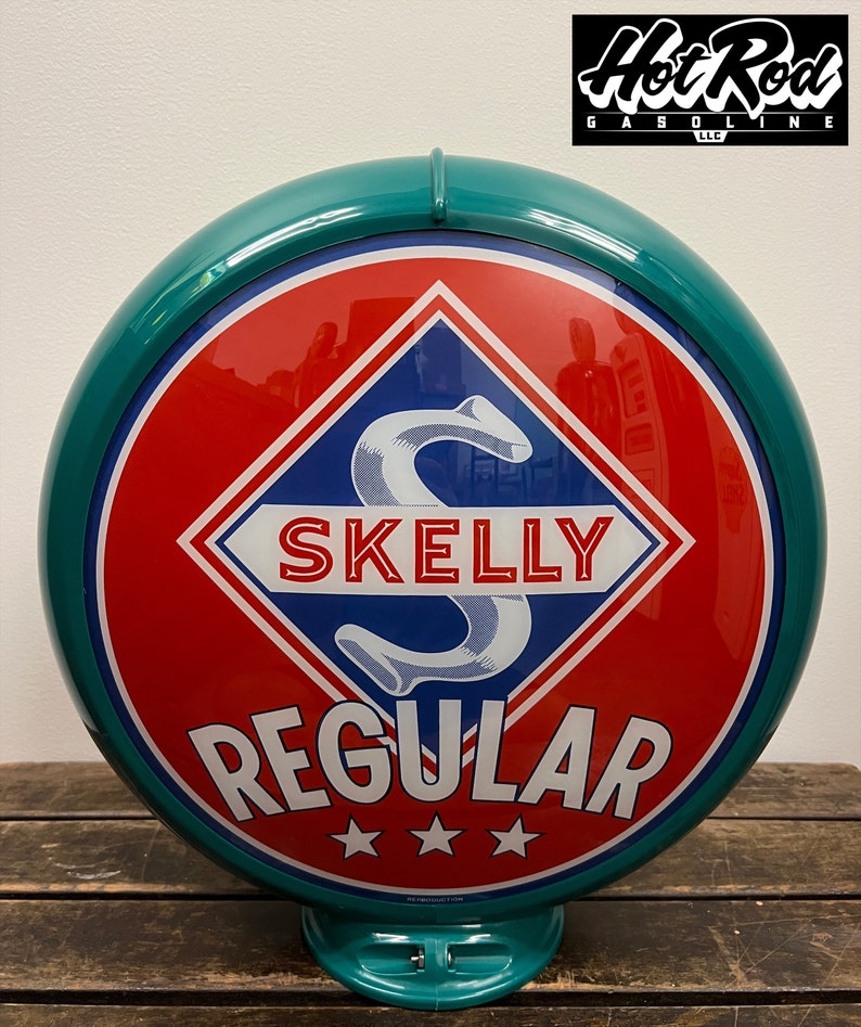 SKELLY GASOLINE Reproduction 13.5 Gas Pump Globe - Etsy