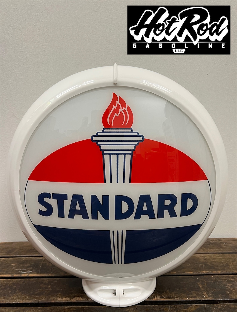 STANDARD Reproduction 13.5" Gas Pump Globe - (white Body) - Etsy