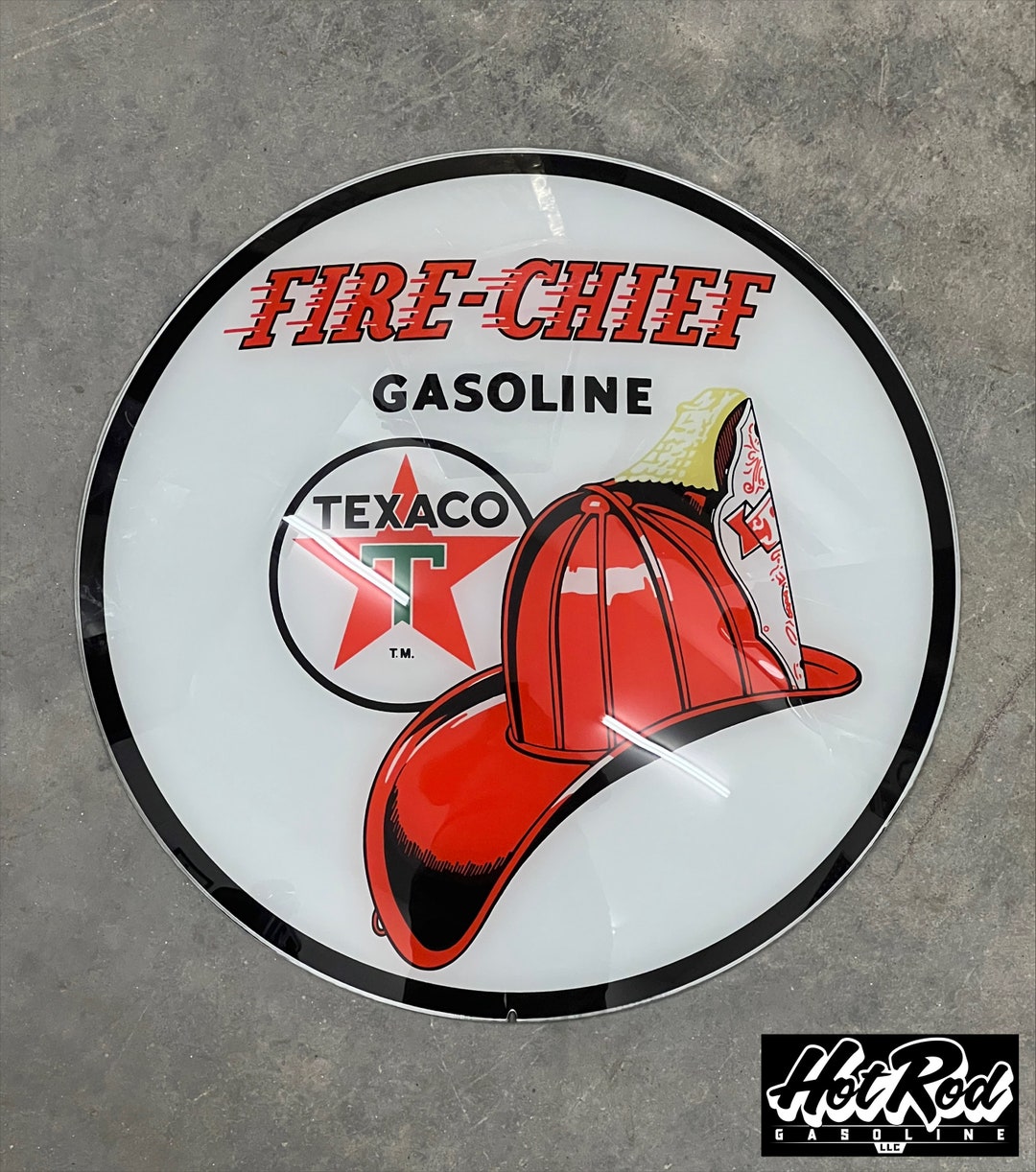 TEXACO Fire Chief Reproduction 15 Gas Pump Globe Face / Lens - Etsy