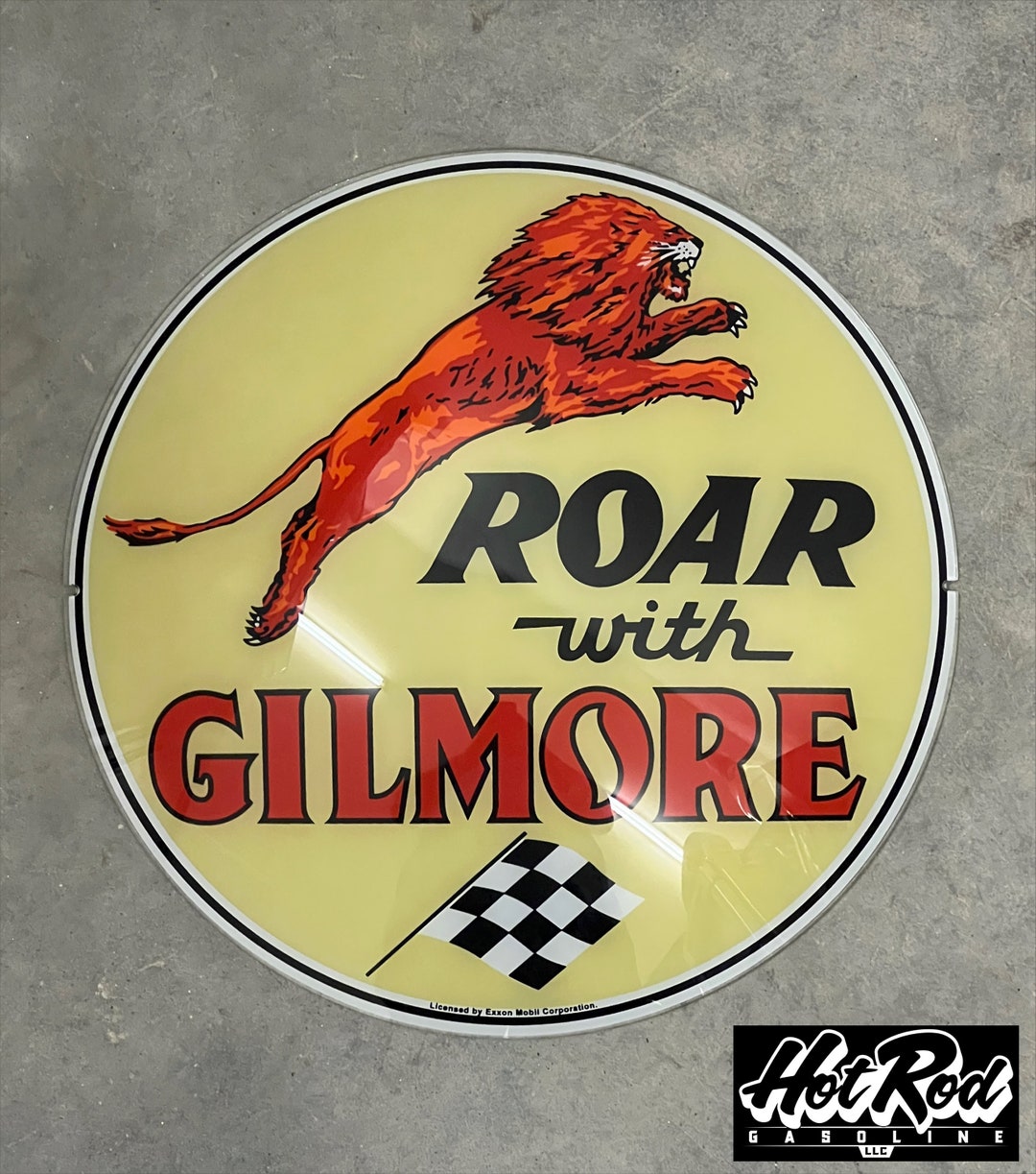 ROAR With GILMORE Reproduction 13.5" Gas Pump Globe Face / Lens - Etsy
