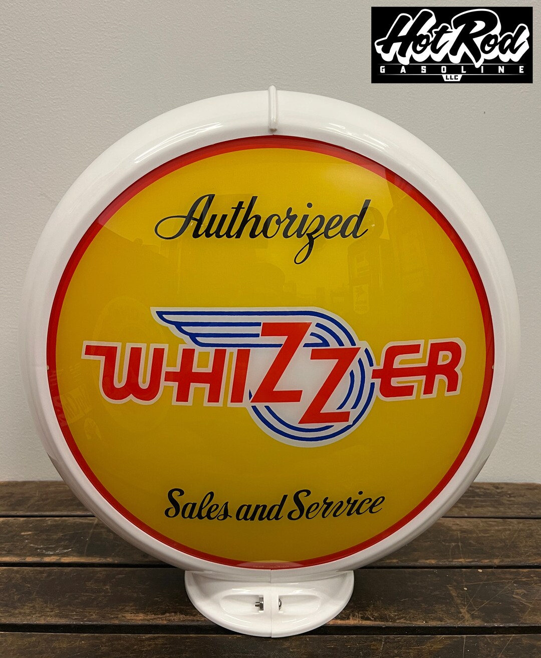 WHIZZER Reproduction 13.5" Gas Pump Globe - (white Body) - Etsy