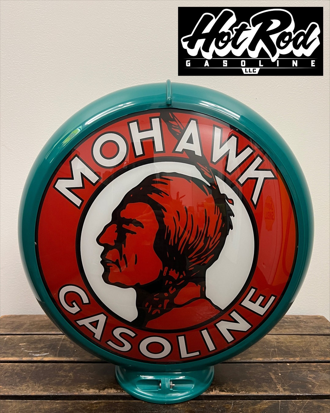 MOHAWK GASOLINE Reproduction 13.5" Gas Pump Globe - (green Body) - Etsy