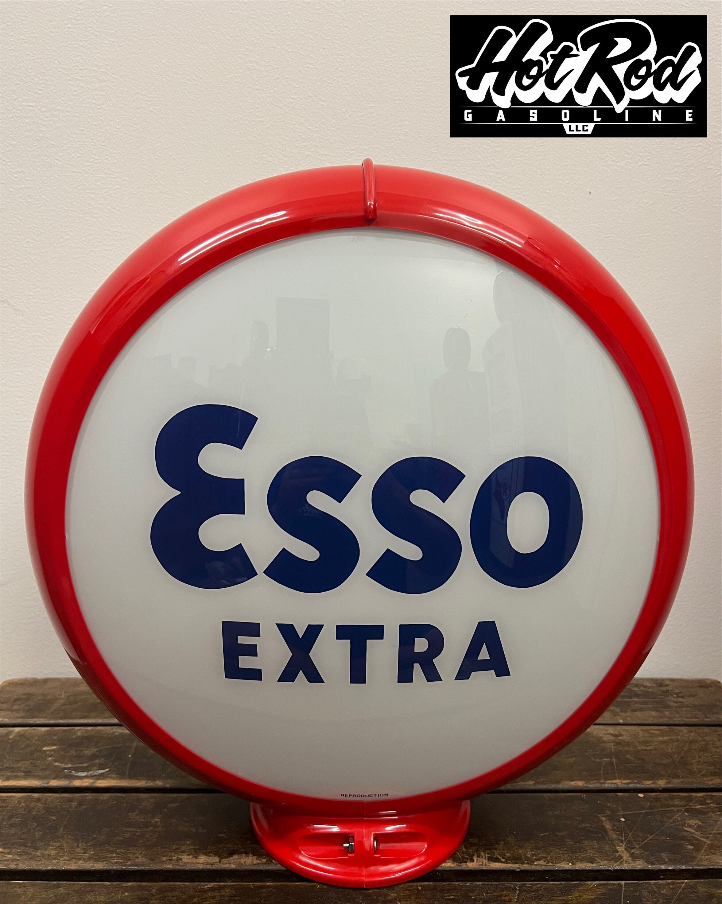 ESSO EXTRA Reproduction 13.5" Gas Pump Globe - (red Body) - Etsy