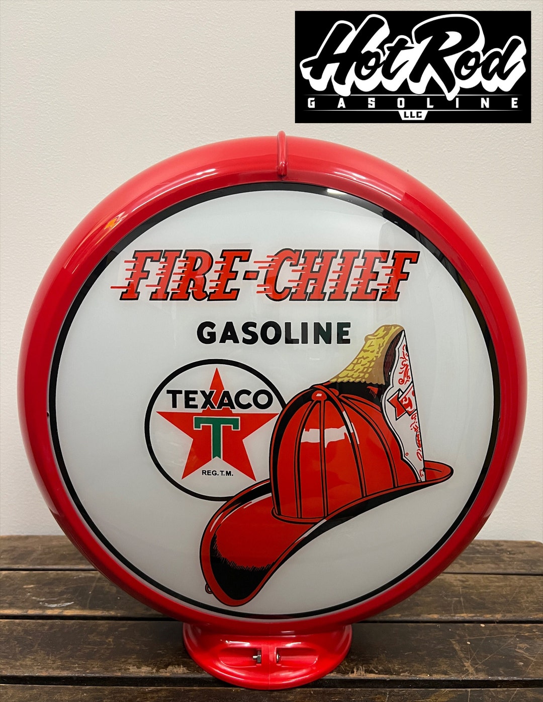 TEXACO FIRE CHIEF Reproduction 13.5" Gas Pump Globe - (red Body) - Etsy