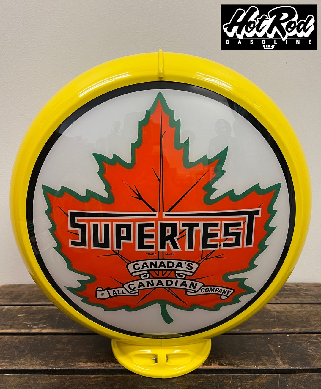 SUPERTEST GASOLINE Reproduction 13.5 Gas Pump Globe - Etsy