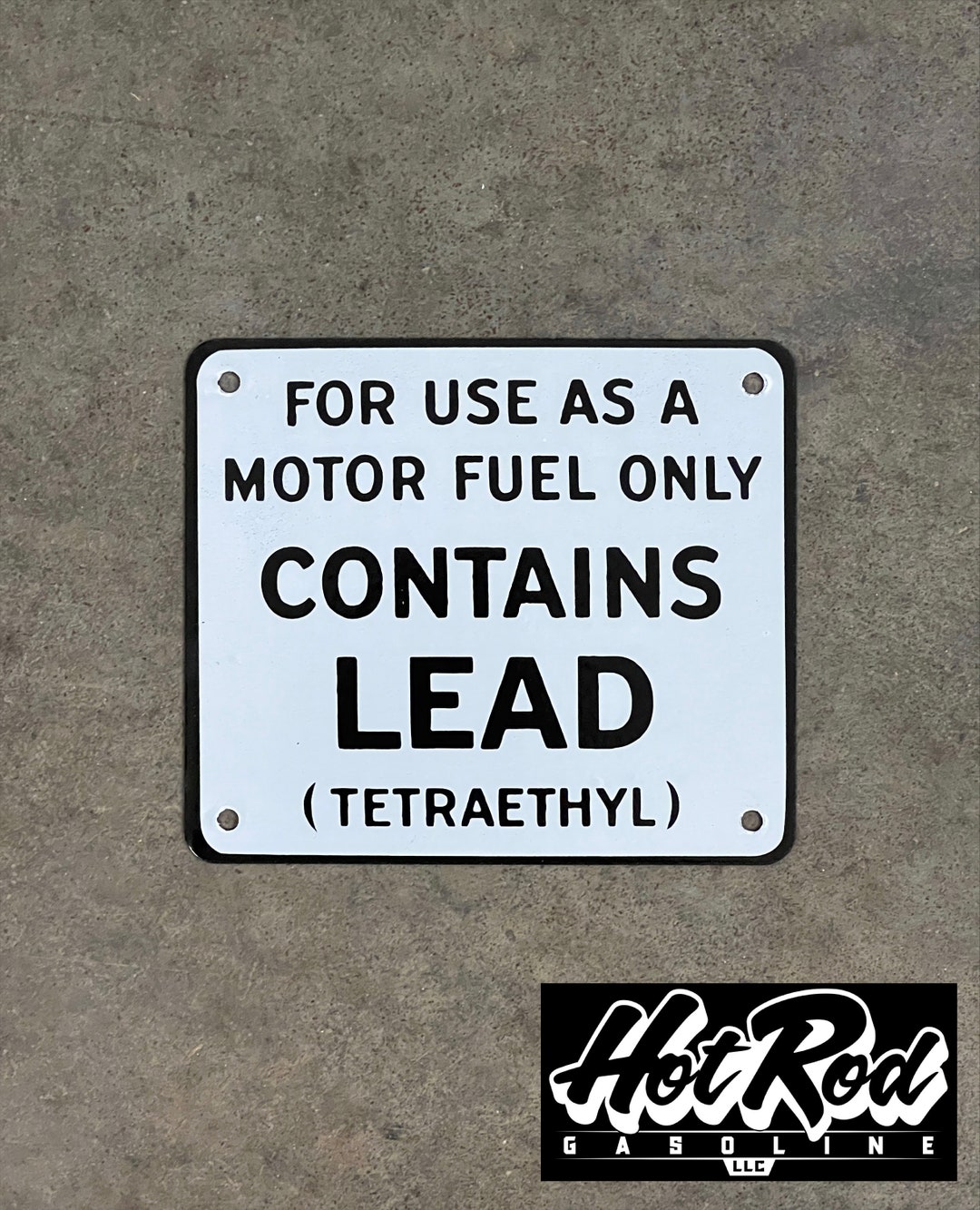 CONTAINS LEAD Porcelain Sign - Gas Pump Parts - Etsy