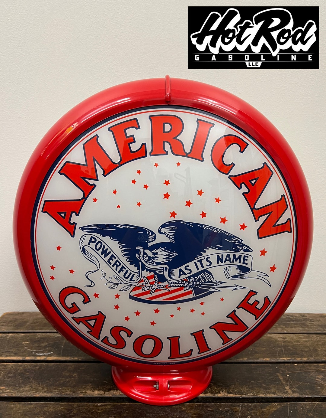 AMERICAN GASOLINE Reproduction 13.5 Gas Pump Globe - Etsy