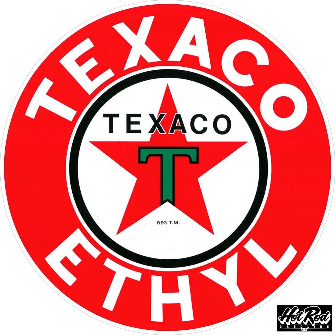12 TEXACO ETHYL GASOLINE Decal / Sticker - Etsy