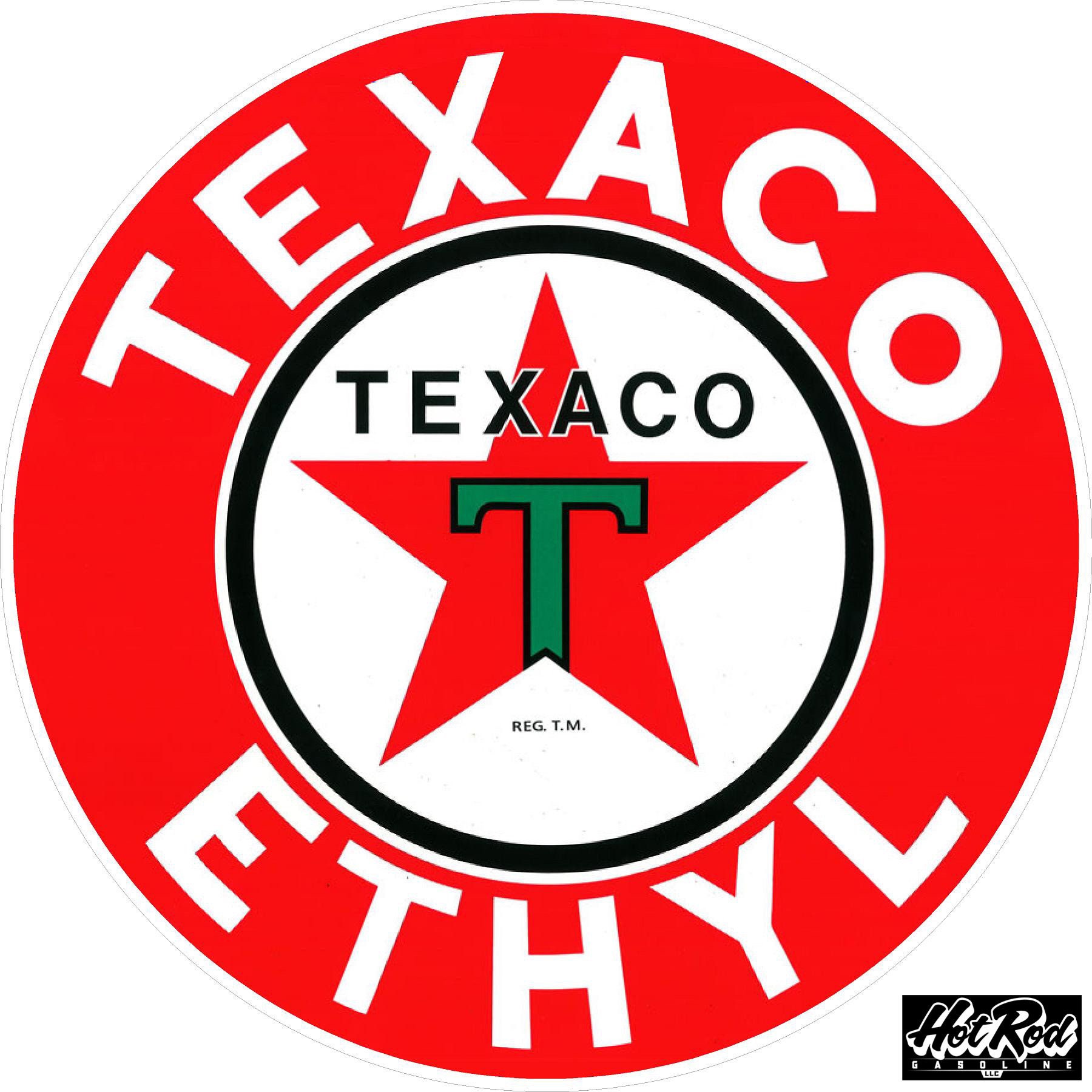 12 TEXACO ETHYL GASOLINE Decal / Sticker - Etsy