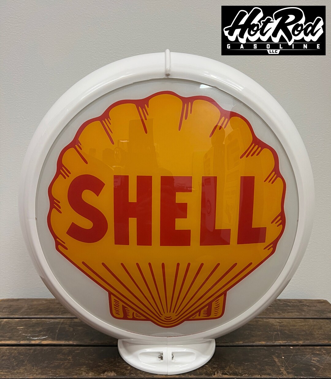 SHELL Reproduction 13.5" Gas Pump Globe - (white Body) - Etsy