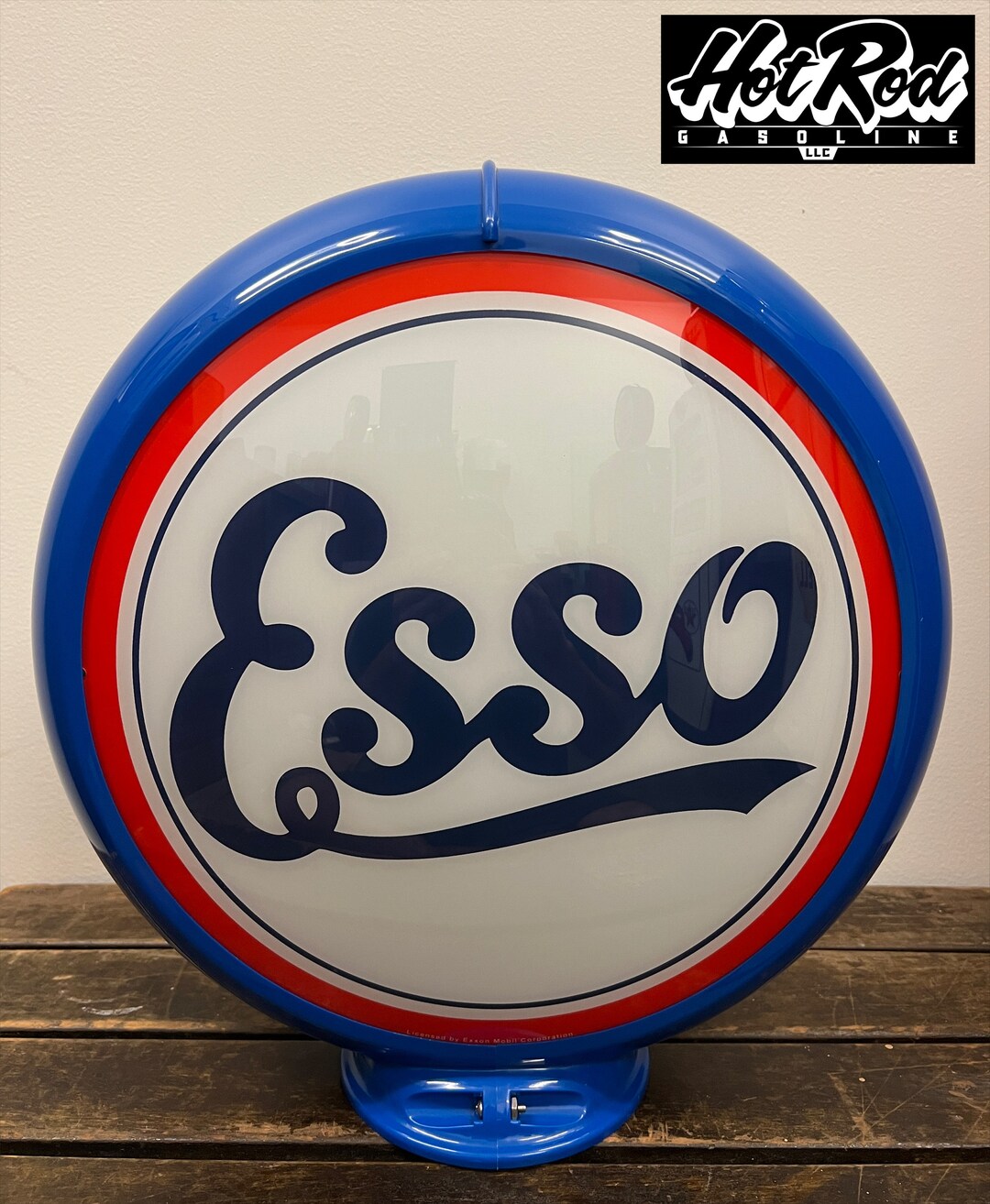 ESSO Script Reproduction 13.5 Gas Pump Globe blue Body - Etsy