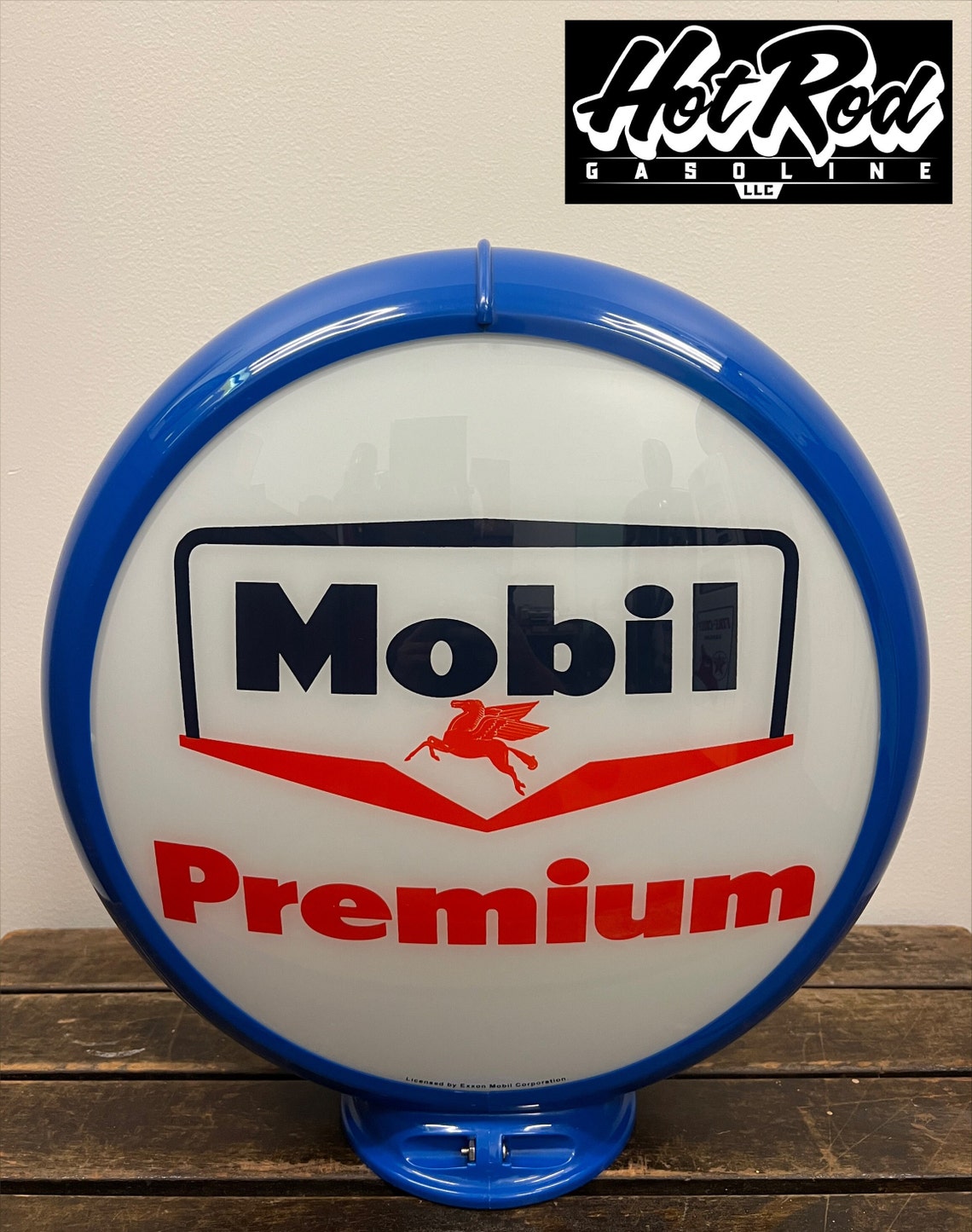 MOBIL PREMIUM Reproduction 13.5 Gas Pump Globe blue Body - Etsy