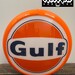 GULF 1960's Logo Reproduction 13.5 Gas Pump Globe orange Body - Etsy