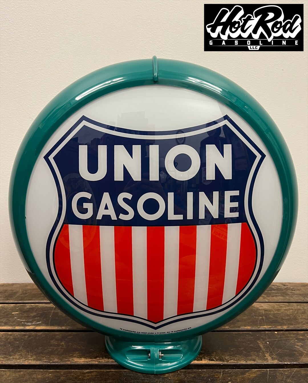 UNION GASOLINE Reproduction 13.5" Gas Pump Globe - (green Body) - Etsy