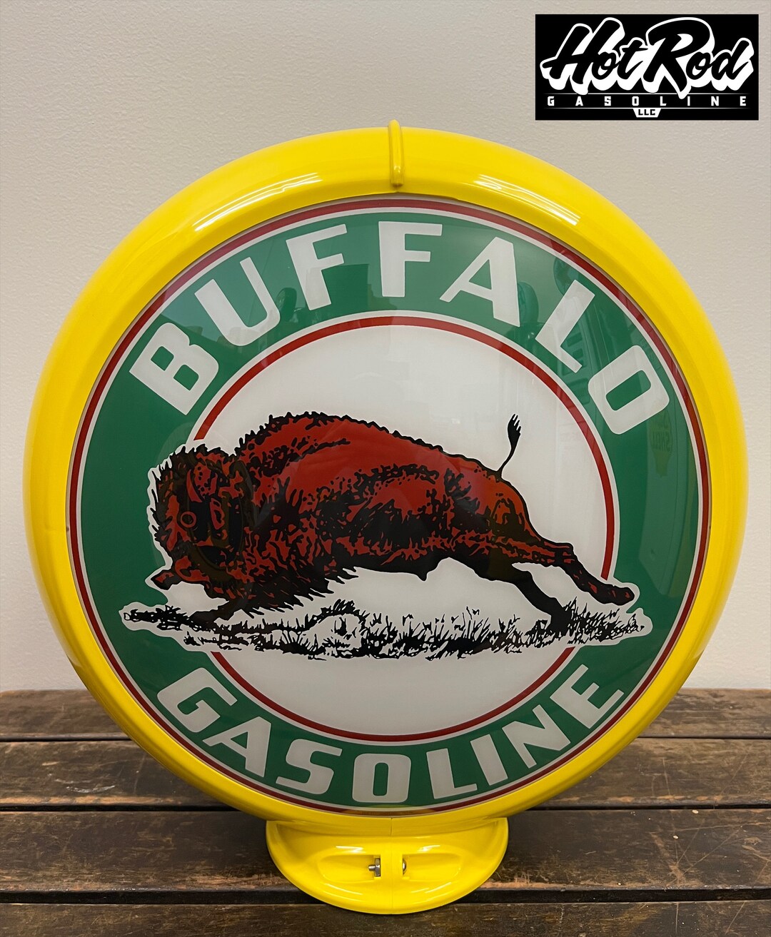 BUFFALO GASOLINE Reproduction 13.5" Gas Pump Globe - (yellow Body) - Etsy