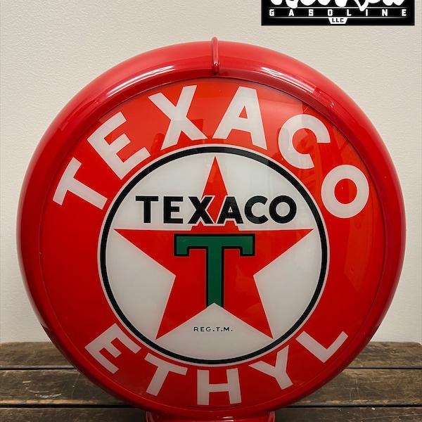 Texaco Gas Pump Globe - Etsy