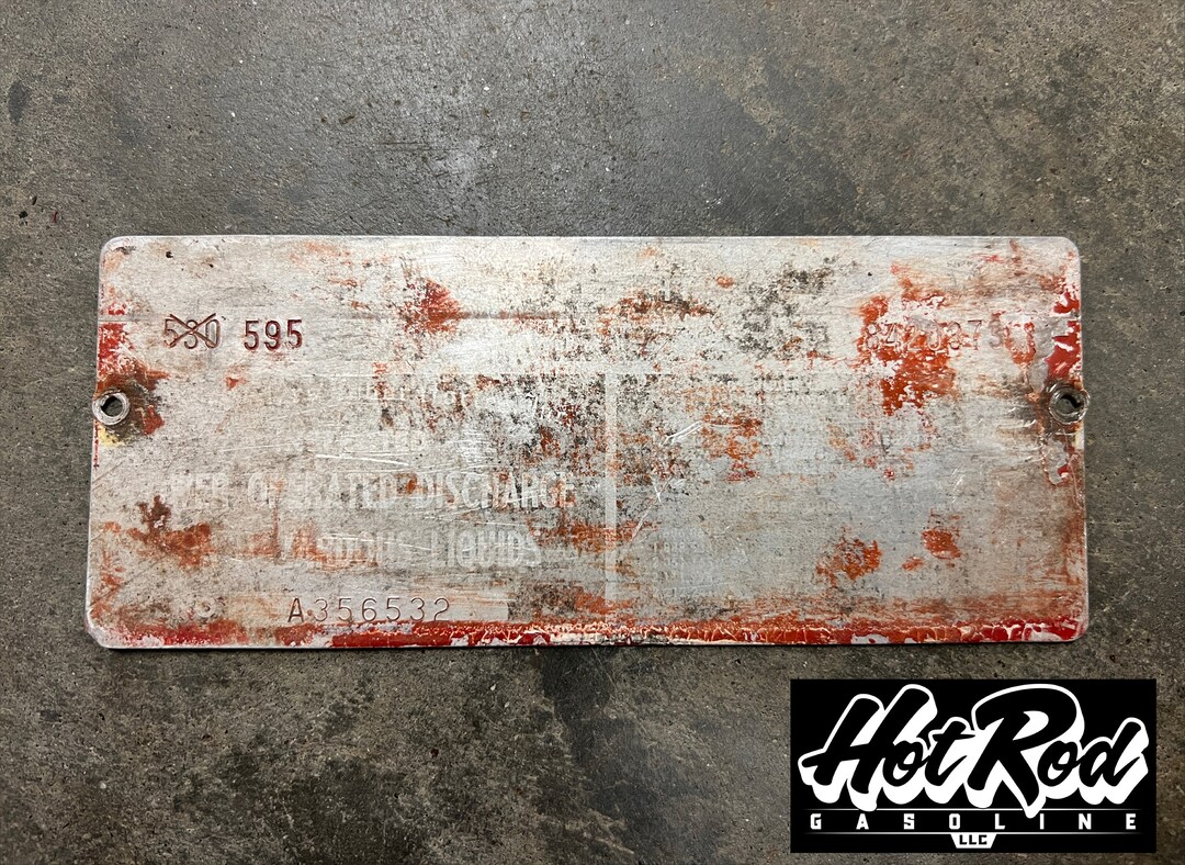 Original BOWSER 595 ID Tag Gas Pump Parts - Etsy
