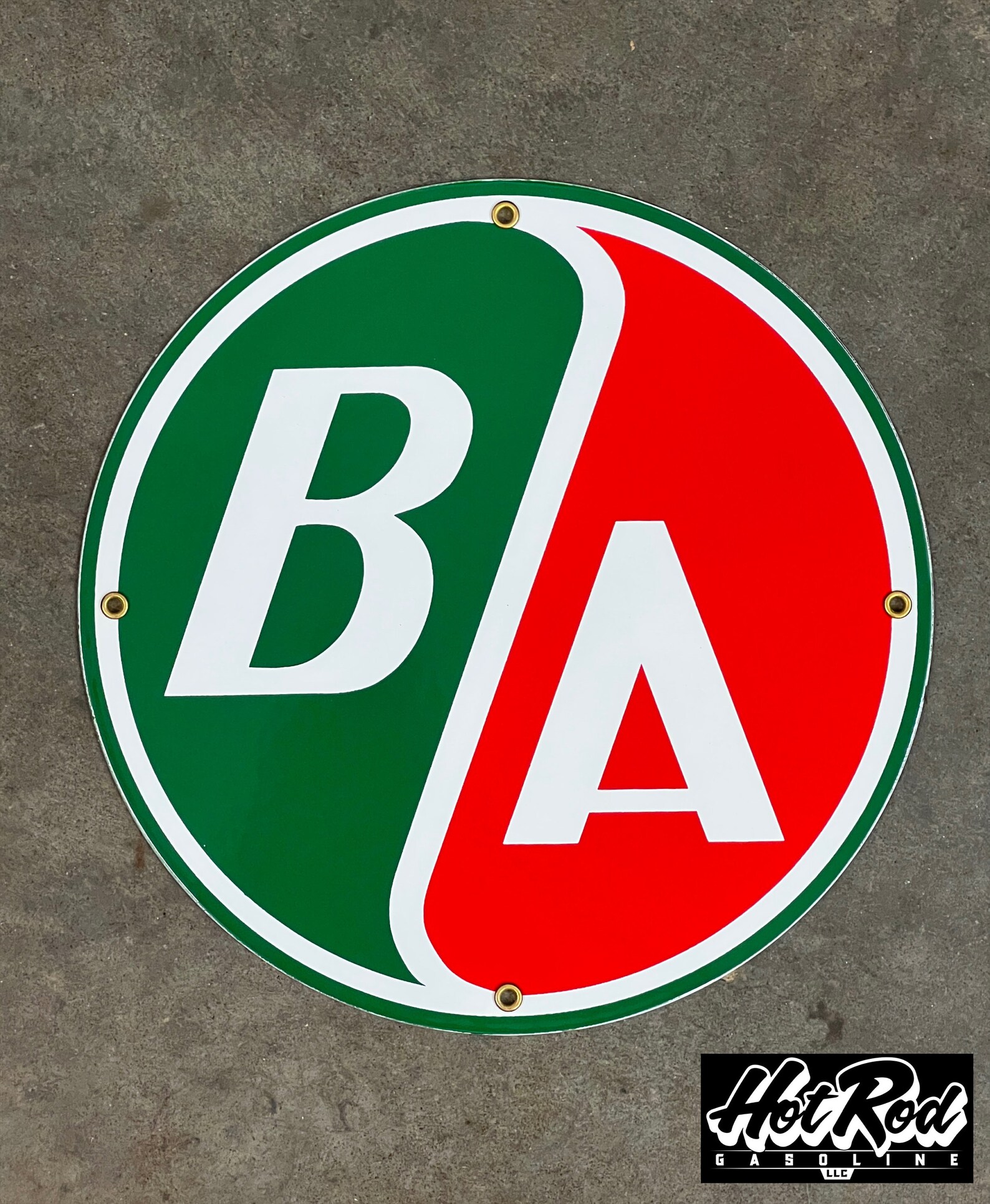 BA BRITISH AMERICAN Gasoline Porcelain Sign - Etsy