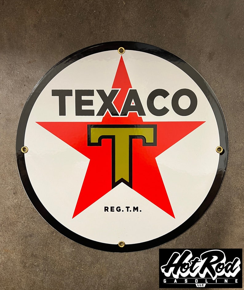 TEXACO Porcelain Sign - Etsy