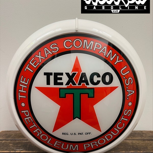 Texaco Gas Pump Globe - Etsy