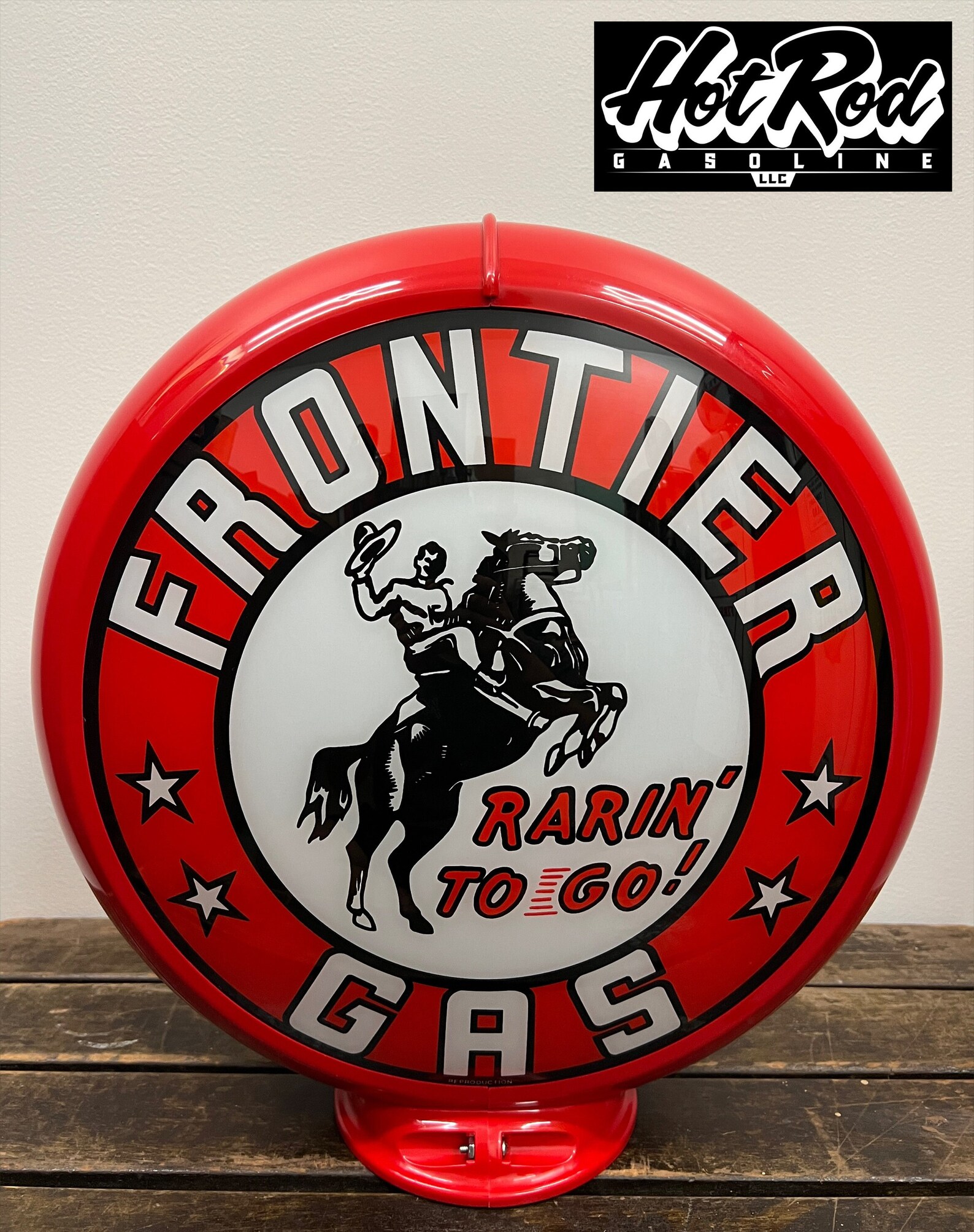 FRONTIER GAS Reproduction 13.5 Gas Pump Globe red Body - Etsy