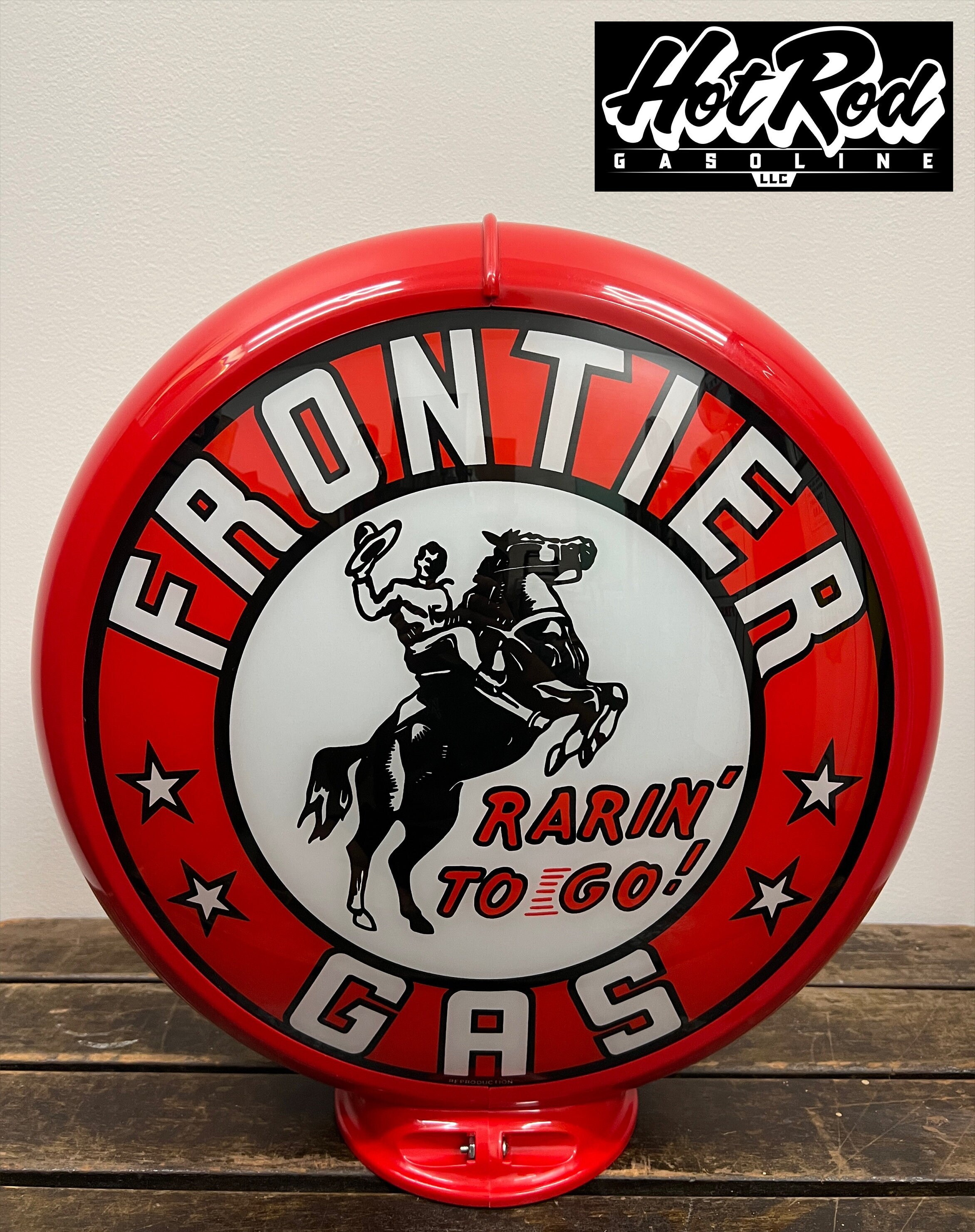 FRONTIER GAS Reproduction 13.5 Gas Pump Globe red Body - Etsy