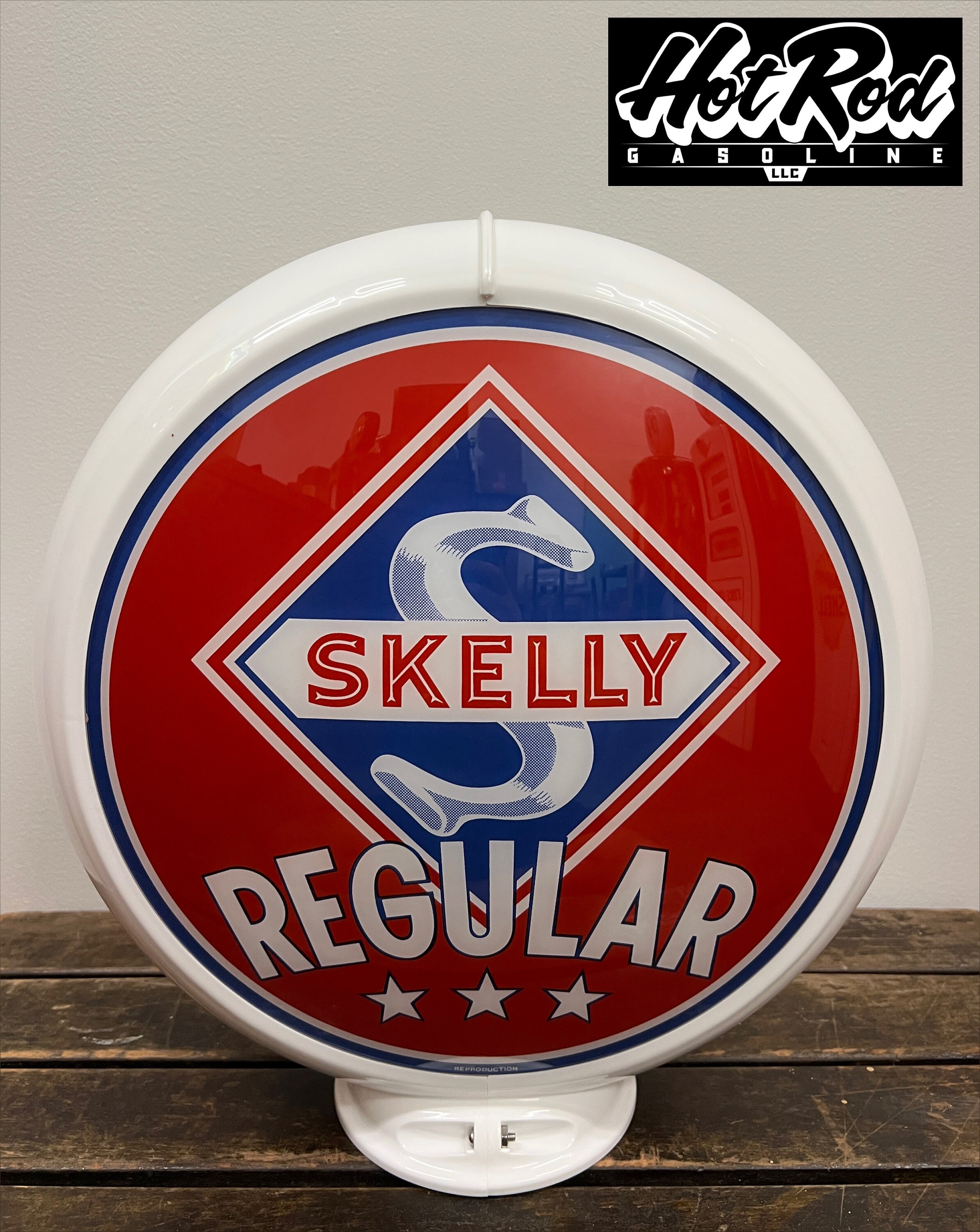 SKELLY GASOLINE Reproduction 13.5 Gas Pump Globe - Etsy